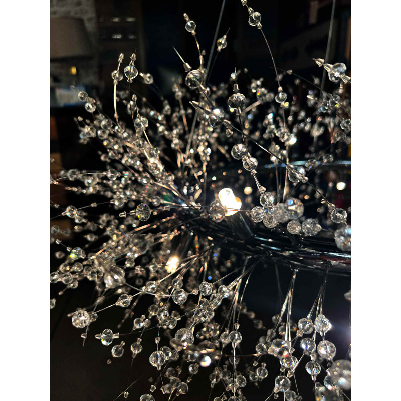 Mercer41 Jannuel 16 - Light Crystal Sputnik Wagon Wheel Chandelier ...