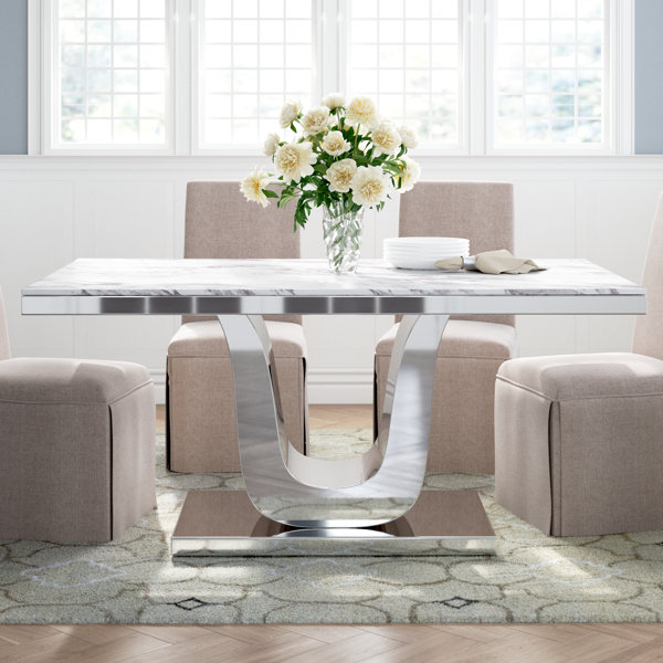 Carrera-marble-dining-table | Wayfair