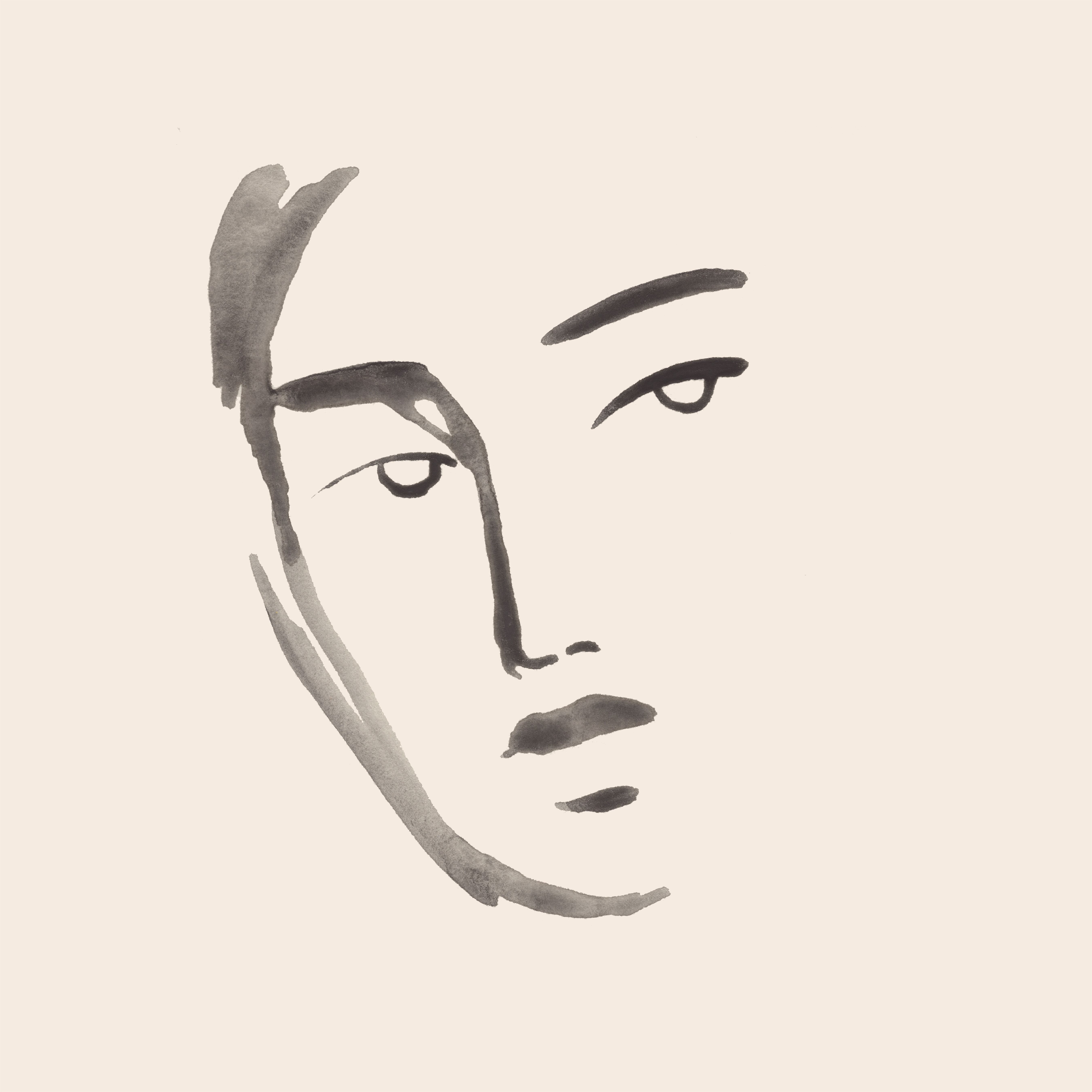 Orren Ellis Face Shapes II On Canvas Print | Wayfair