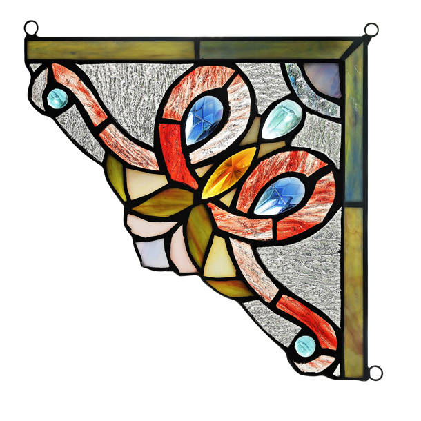 Astoria Grand Tiffany-Glass Window Panel & Reviews | Wayfair