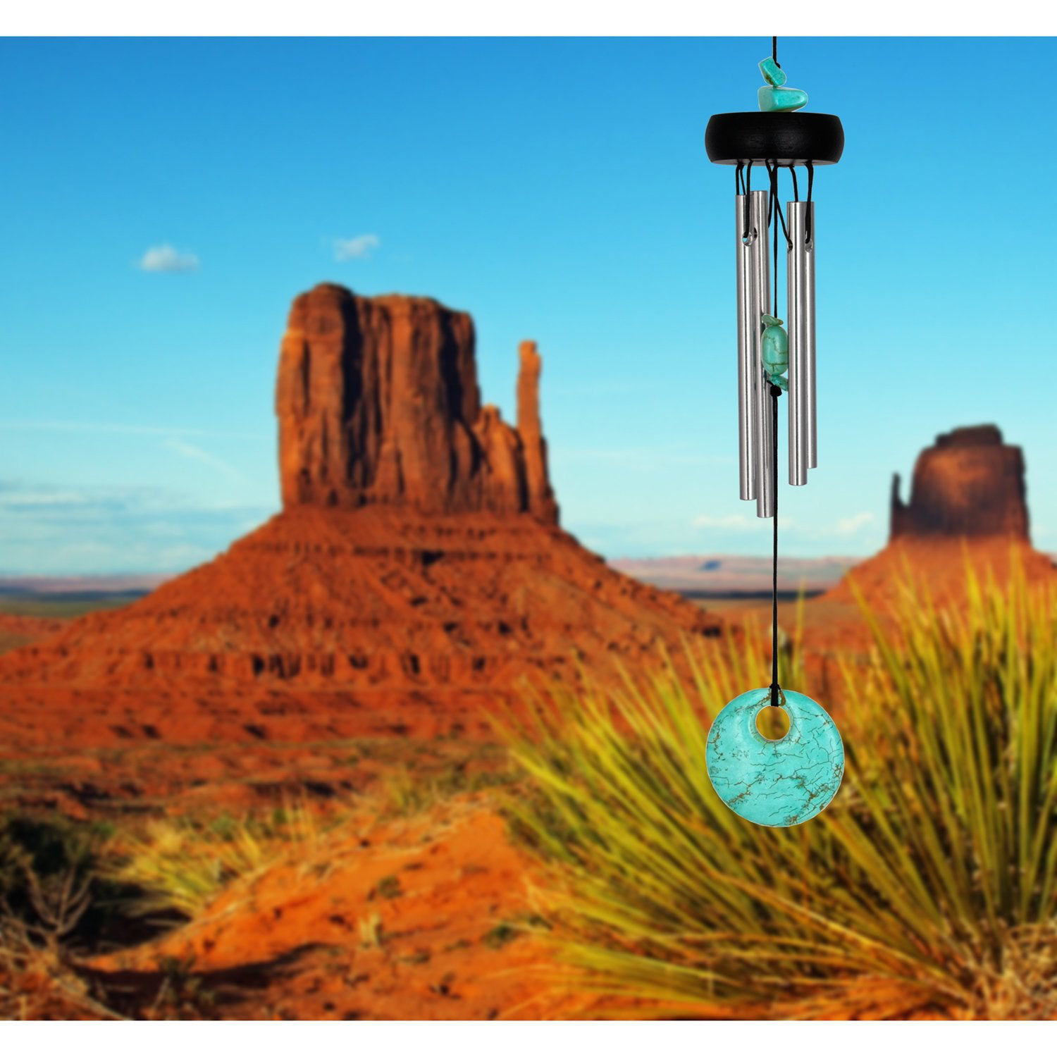 Woodstock Chimes Precious Stones - Rose Turquoise Wind Chime & Reviews ...