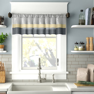 Wayfair | Striped Valances & Kitchen Curtains You'll Love in 2023
