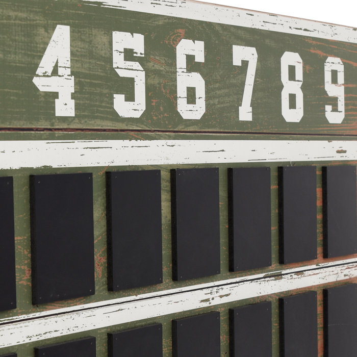 Winston Porter Wooden Scoreboard On Wood Print & Reviews | Wayfair