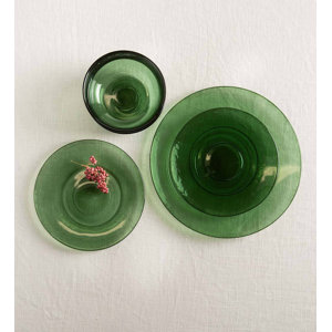 VivaTerra Recycled Glass Dinner Plates | Wayfair