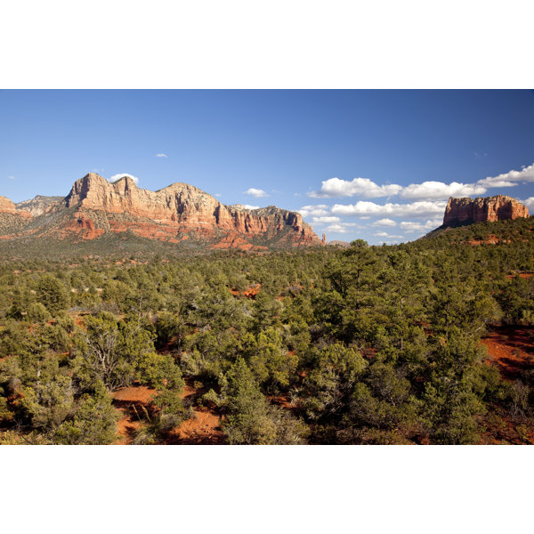 Millwood Pines Nisse Red Mountain Landscape - Wrapped Canvas Photograph ...
