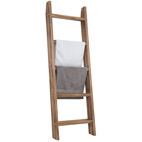 Gracie Oaks 54'' Solid Wood Blanket Ladder & Reviews | Wayfair