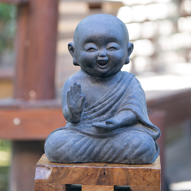 Bungalow Rose Meditating Shaolin Statue & Reviews | Wayfair