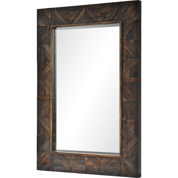 Union Rustic Aldrich Rectangle Wood Wall Mirror & Reviews - Wayfair Canada