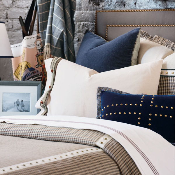 Eastern Accents Edward Brown Houndstooth Comforter | Wayfair