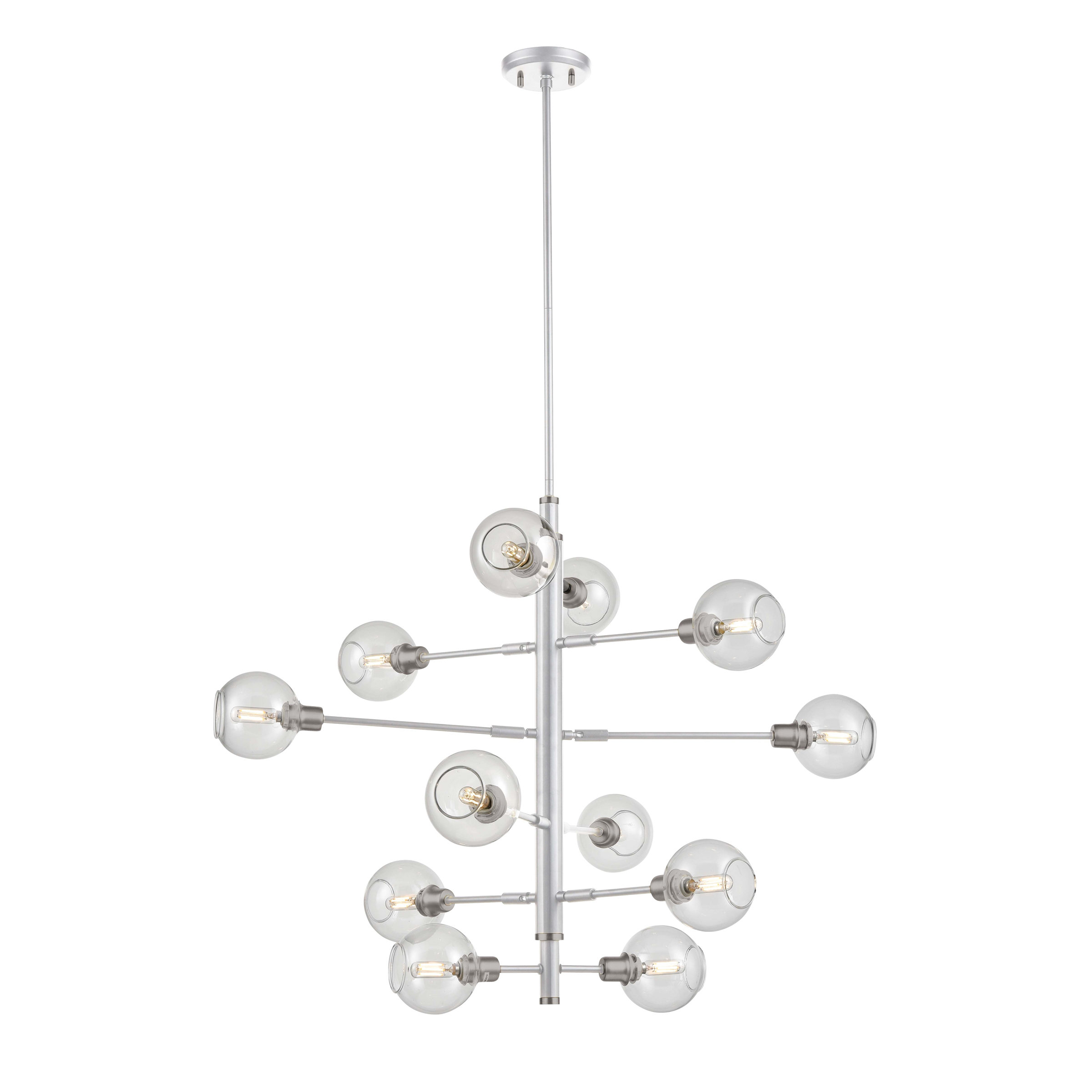 Brayden Studio® Tavera 12 - Light Dimmable Tiered Chandelier | Wayfair