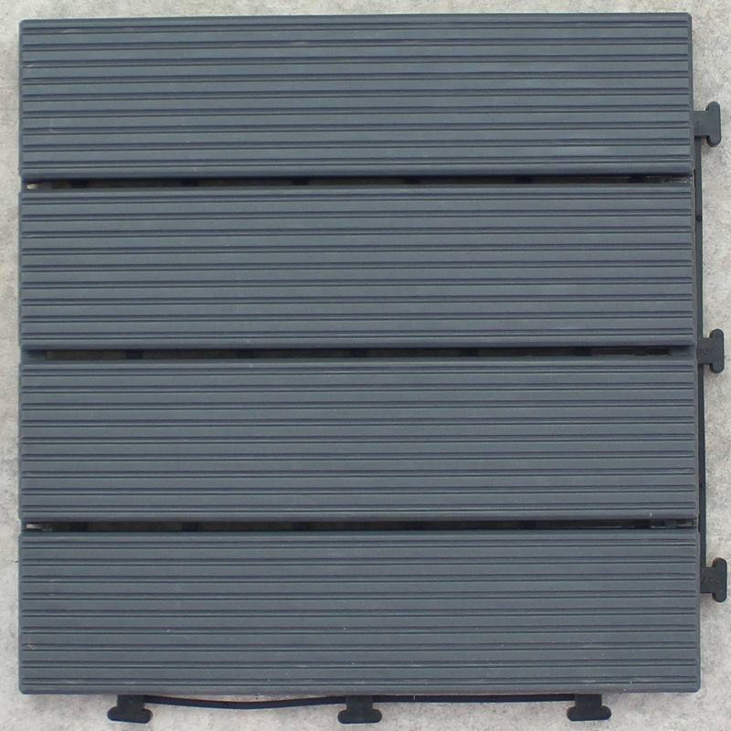 CourtyardCasualFurniture 12" x 12" Plastic Interlocking Deck Tile | Wayfair