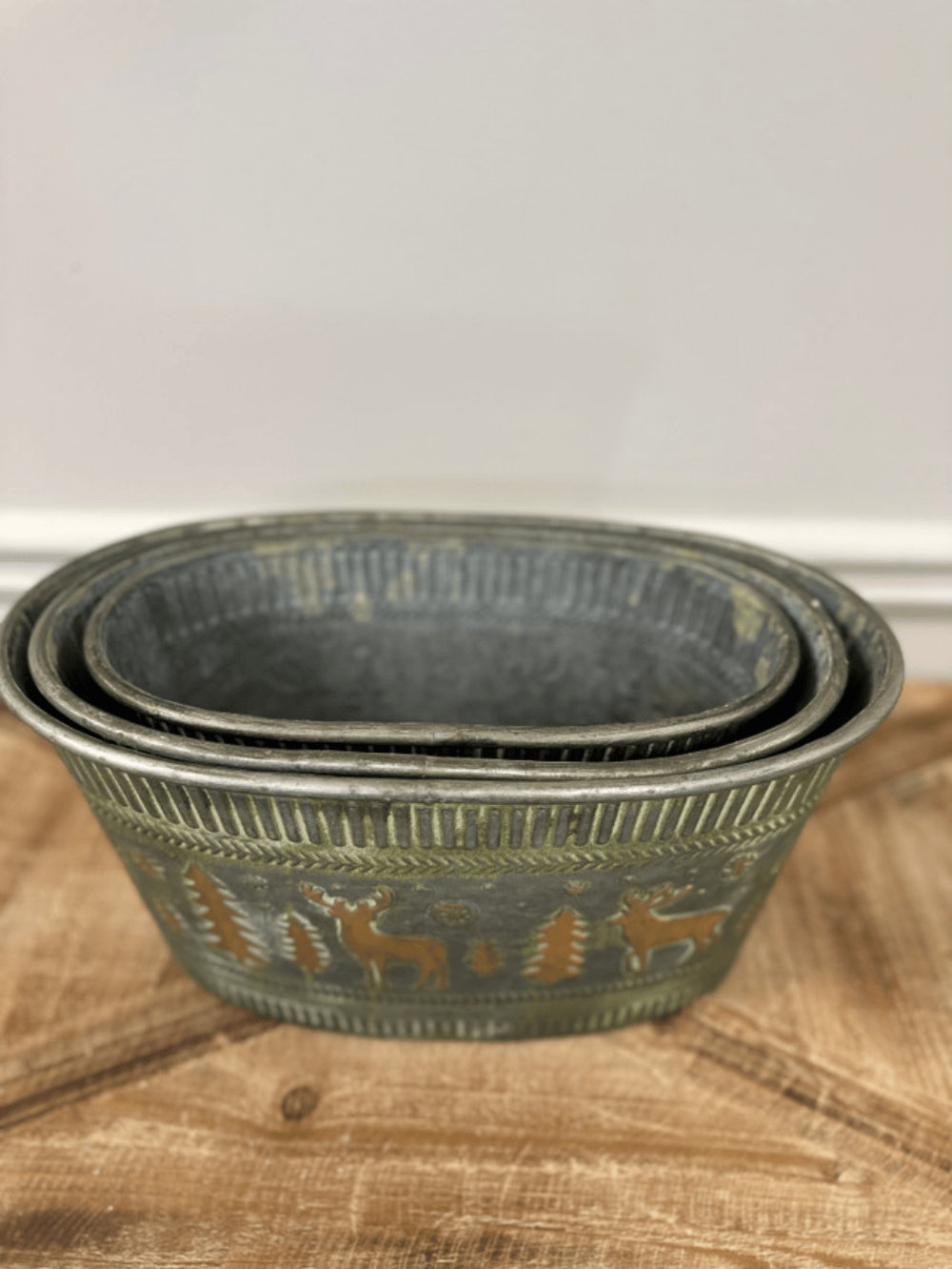 Loon Peak® 3 Piece Metal Bucket Set | Wayfair
