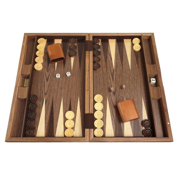 Orion Woodcraft Backgammon Set with Diamond Inlay | Wayfair
