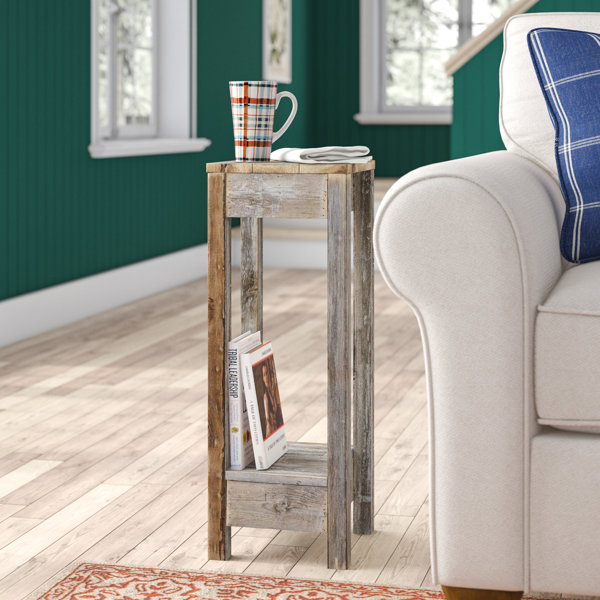 Gracie Oaks Mervyn 28'' Tall Solid Wood End Table & Reviews | Wayfair