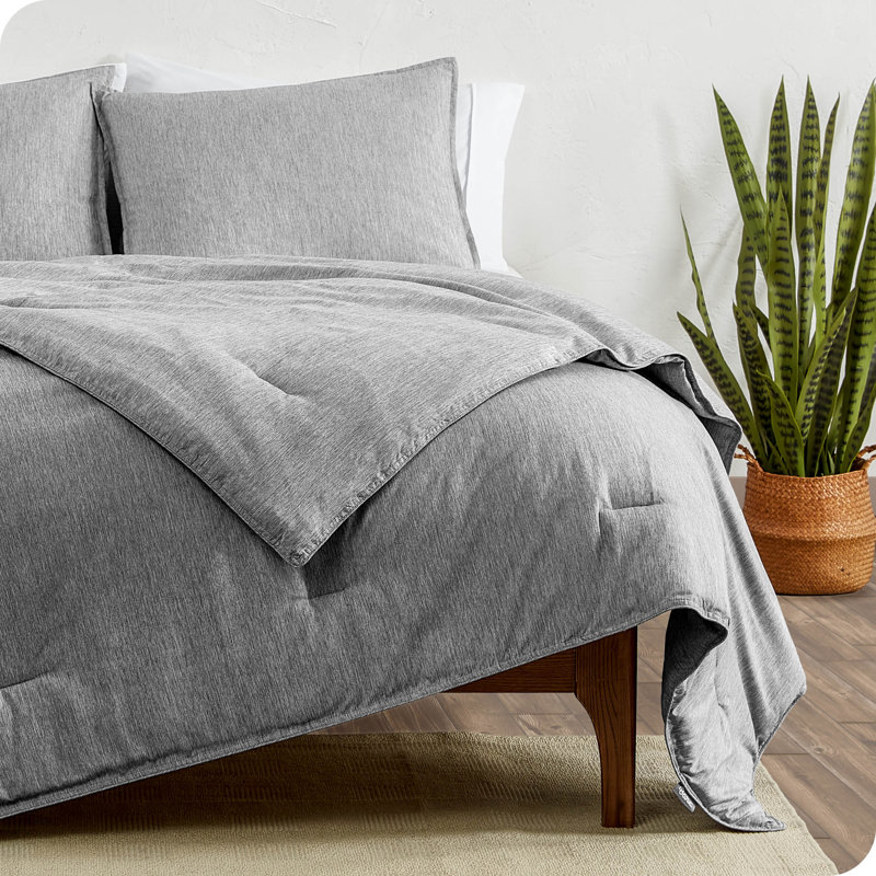 Bare Home Heathered Comforter Set - Ultra-Soft - Goose Down Alternative ...