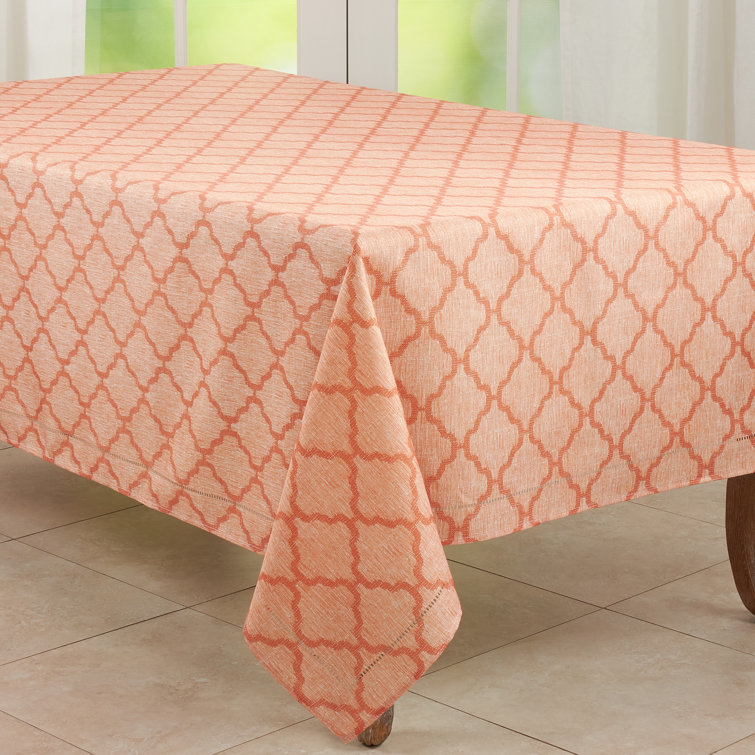 Saro Geometric Tablecloth | Wayfair