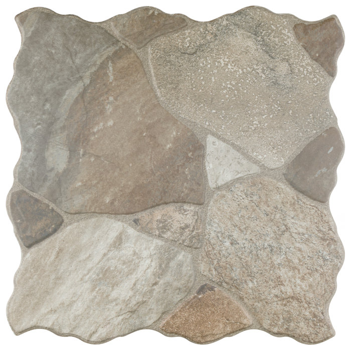 Merola Tile Canet 17" x 17" Porcelain Stone Look Wall & Floor Tile ...