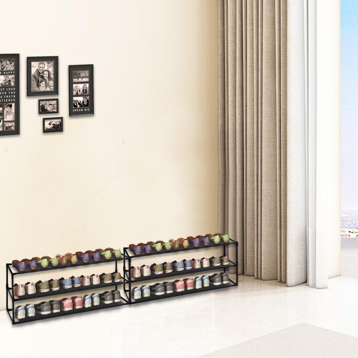 Rebrilliant 3 Tier 10 Pair Shoe Rack & Reviews - Wayfair Canada