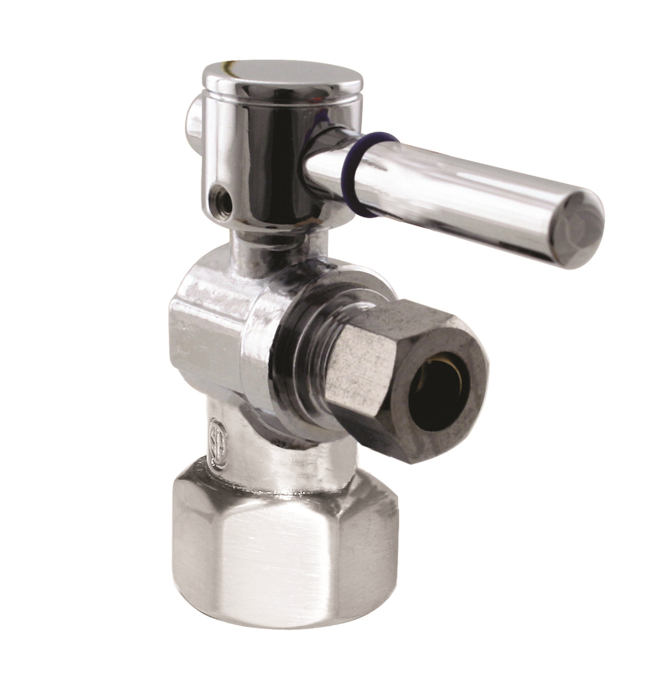 Westbrass Turn Angle Stop with IPS Inlet and Compression Outlet with ...