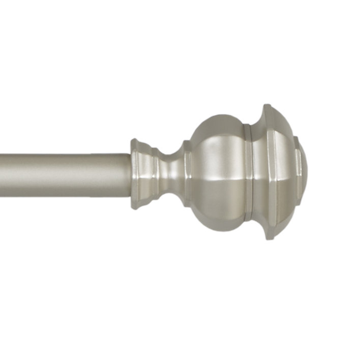 Lauren Ralph Lauren Welford 1" Window Curtain Rod and Finial Set ...