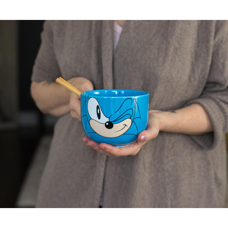 Just Funky 14 Oz. Sonic the Hedgehog Japanese Ramen Bowl Set | Wayfair
