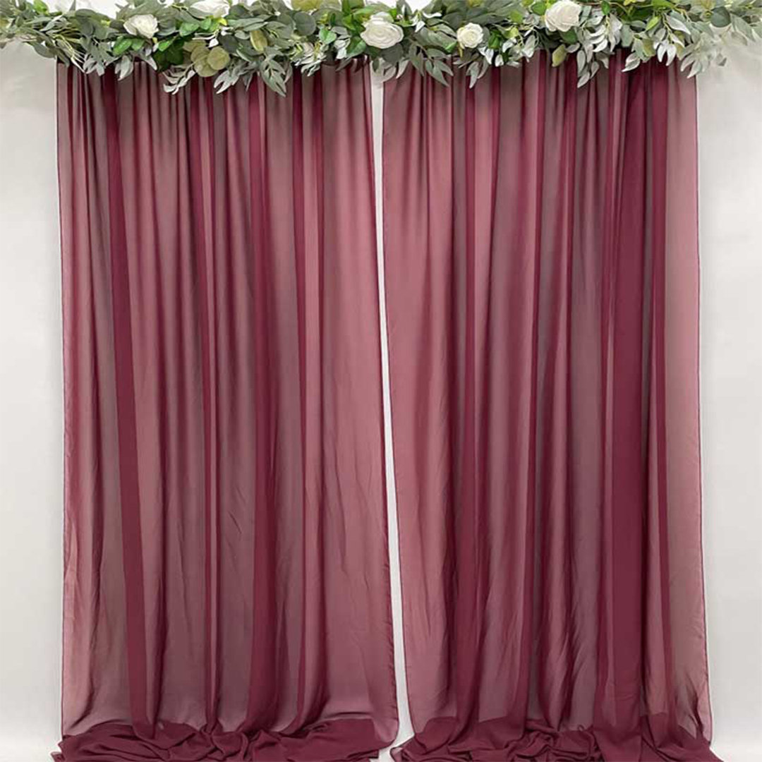 Koyal Wholesale Mauve Backdrop Wedding Curtains | Wayfair