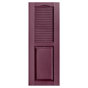 Alpha Shutters Cathedral Top Combination Shutters Pair | Wayfair