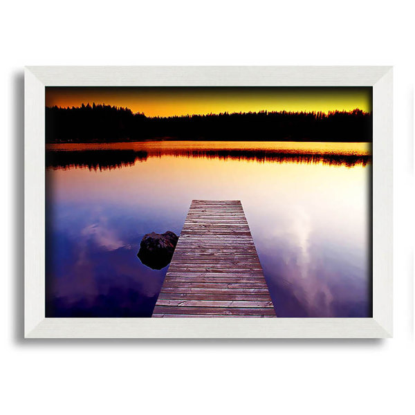 House of Hampton Scottish Boardwalk Calm Framed Print Wall Art ...