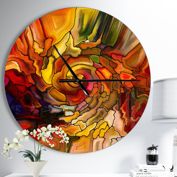 Stain-glass-wall-clocks | Wayfair