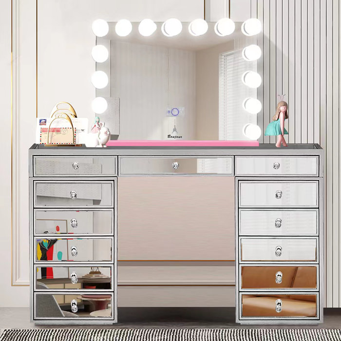 NY Diamond import Ashley Vanity & Reviews | Wayfair
