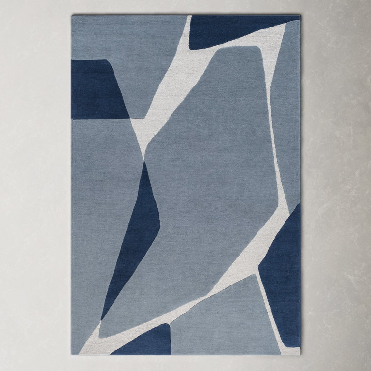 Sean Handmade Wool Blue/Navy/Light Slate Rug & Reviews | AllModern