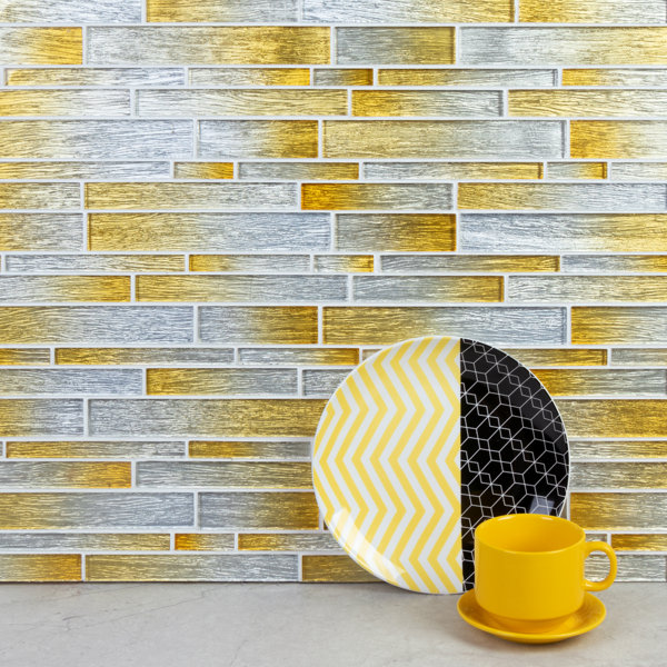 Contemporary-random-mosaic-tile | Wayfair