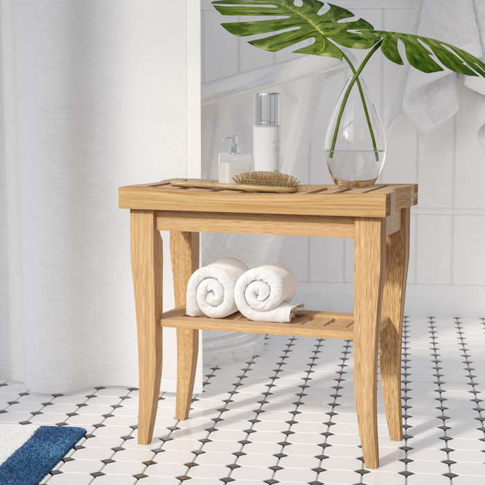 Dotted Line™ Ayden Solid Bamboo Wood Accent Stool & Reviews | Wayfair