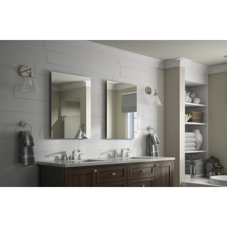 Delta Rectangular Standard Float Mount Frameless Bathroom/Vanity Mirror ...
