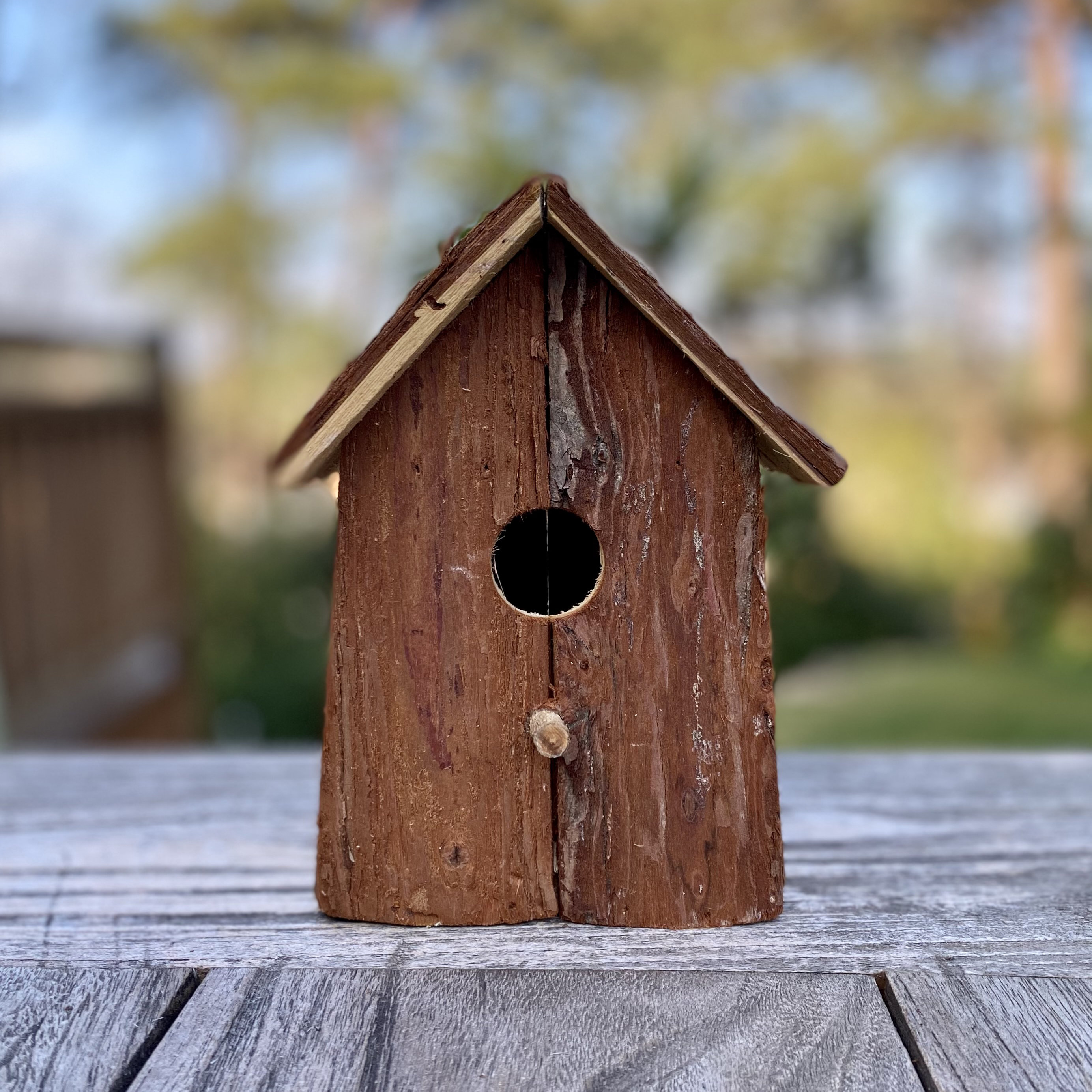 Alpen Home Rustic Barkwood Mounted Bird House | Wayfair.co.uk