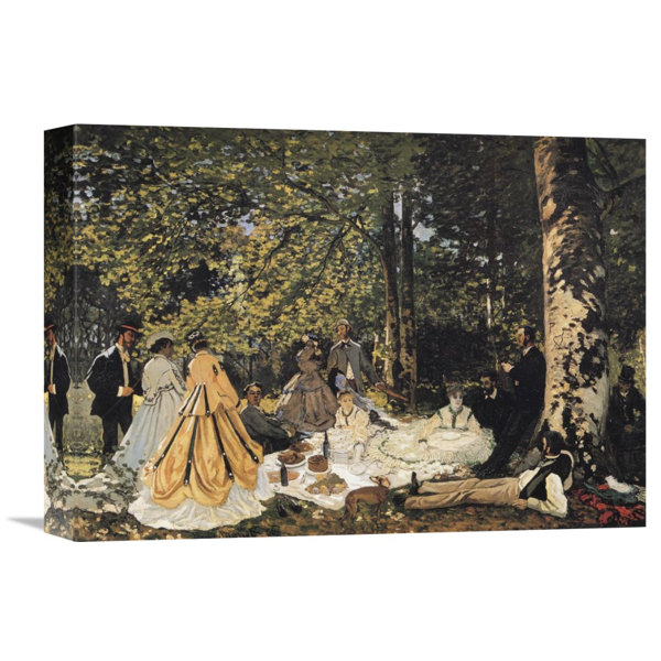 Vault W Artwork Study For The Picnic Lunch 1865 On Canvas by Claude ...