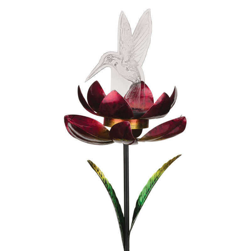 Regal Art & Gift Illusion Solar Spinner Stakes - Hummingbird | Wayfair