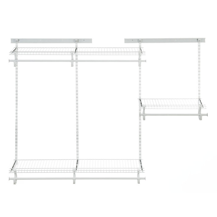 ClosetMaid ShelfTrack 48" W - 72" W Closet System Starter Kit & Reviews ...