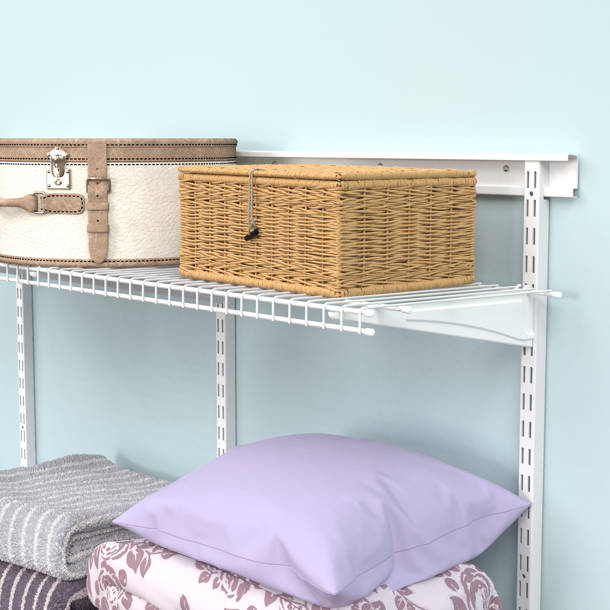 ClosetMaid ShelfTrack SuperSlide Wire Shelf (2 Pieces) and ShelfTrack ...