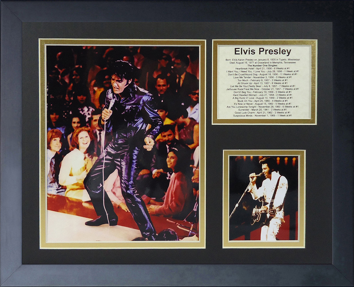 Legends Never Die Elvis Presley Picture Frame Memorabilia & Reviews ...