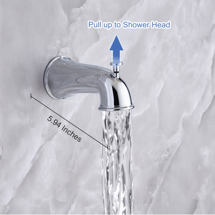 Rainlex Tub And Shower Faucet With Rough-in Valve & Reviews | Wayfair