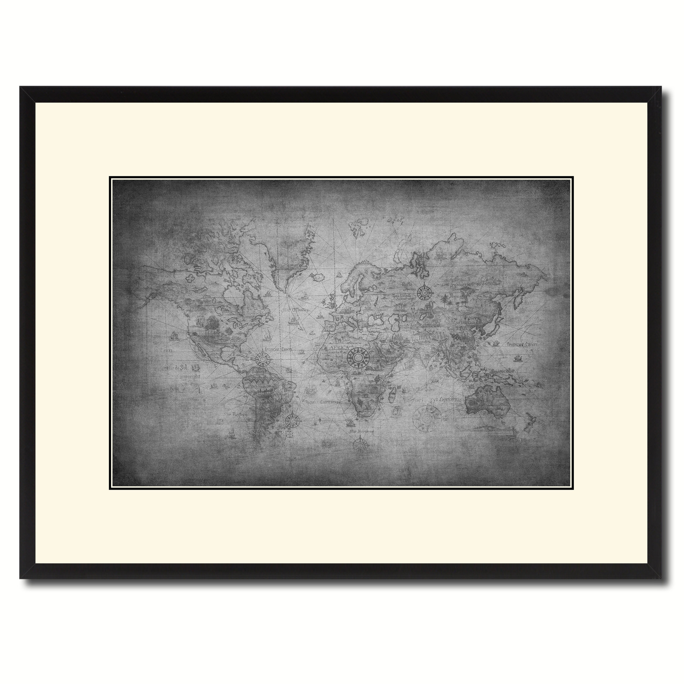 Breakwater Bay Ancient World Vintage Map - Picture Frame Graphic Art on ...