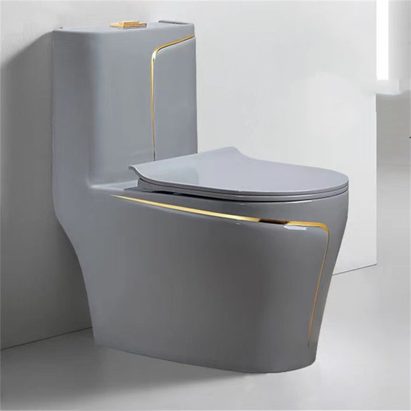 WATERMONY 1.85 Gallons Per Minute GPF Elongated Comfort Height Floor ...