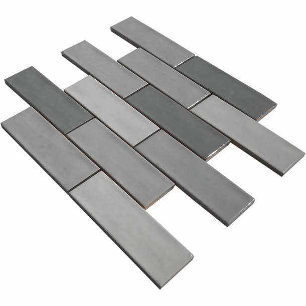 Tile & Mosaic Depot 2" x 4" Marble Brick Joint Mosaic Wall & Floor Tile ...