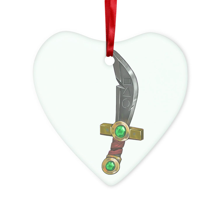 The Holiday Aisle® Swords Glass Holiday Shaped Ornament | Wayfair