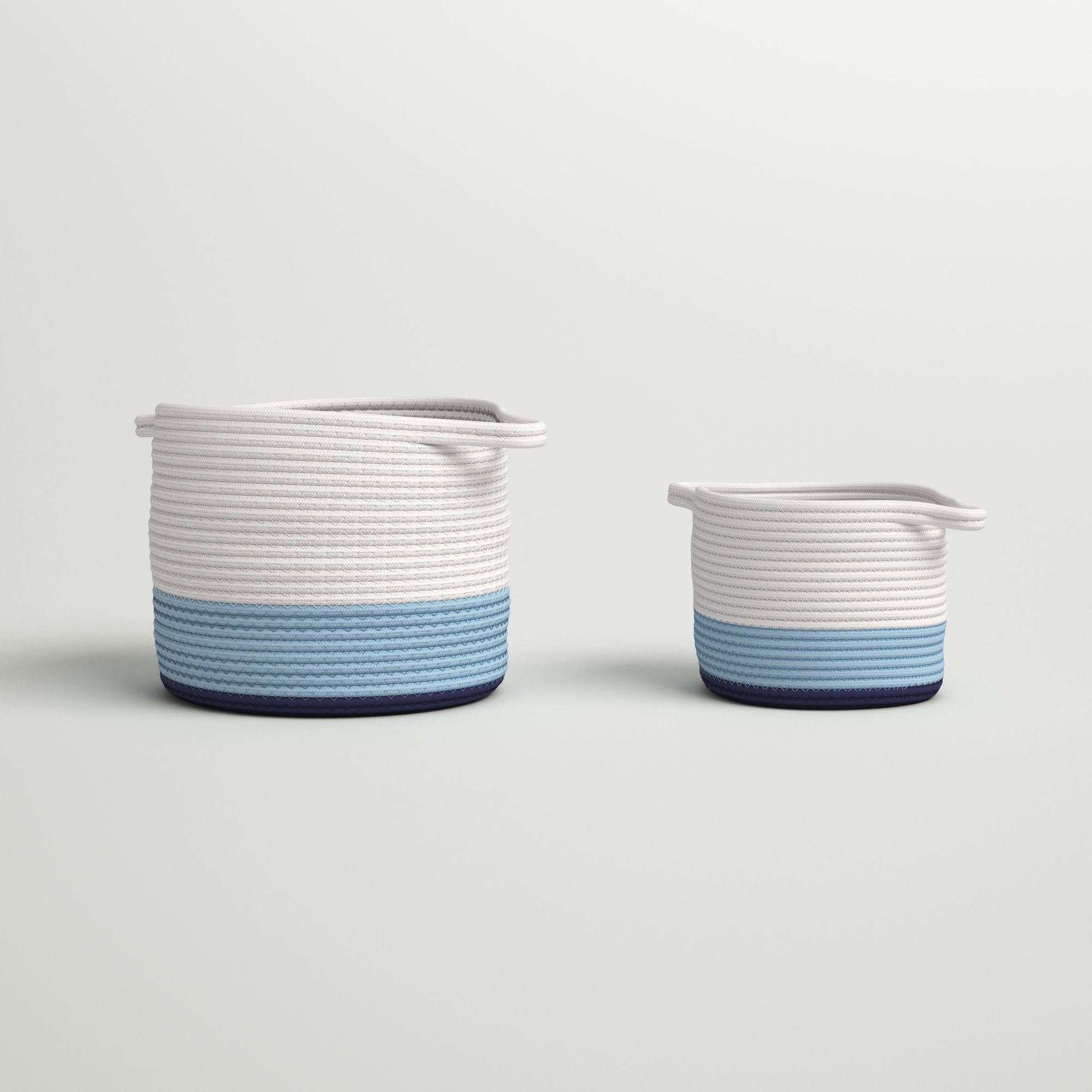 Three Posts™ Teen 2 Piece Fabric Basket Set & Reviews | Wayfair