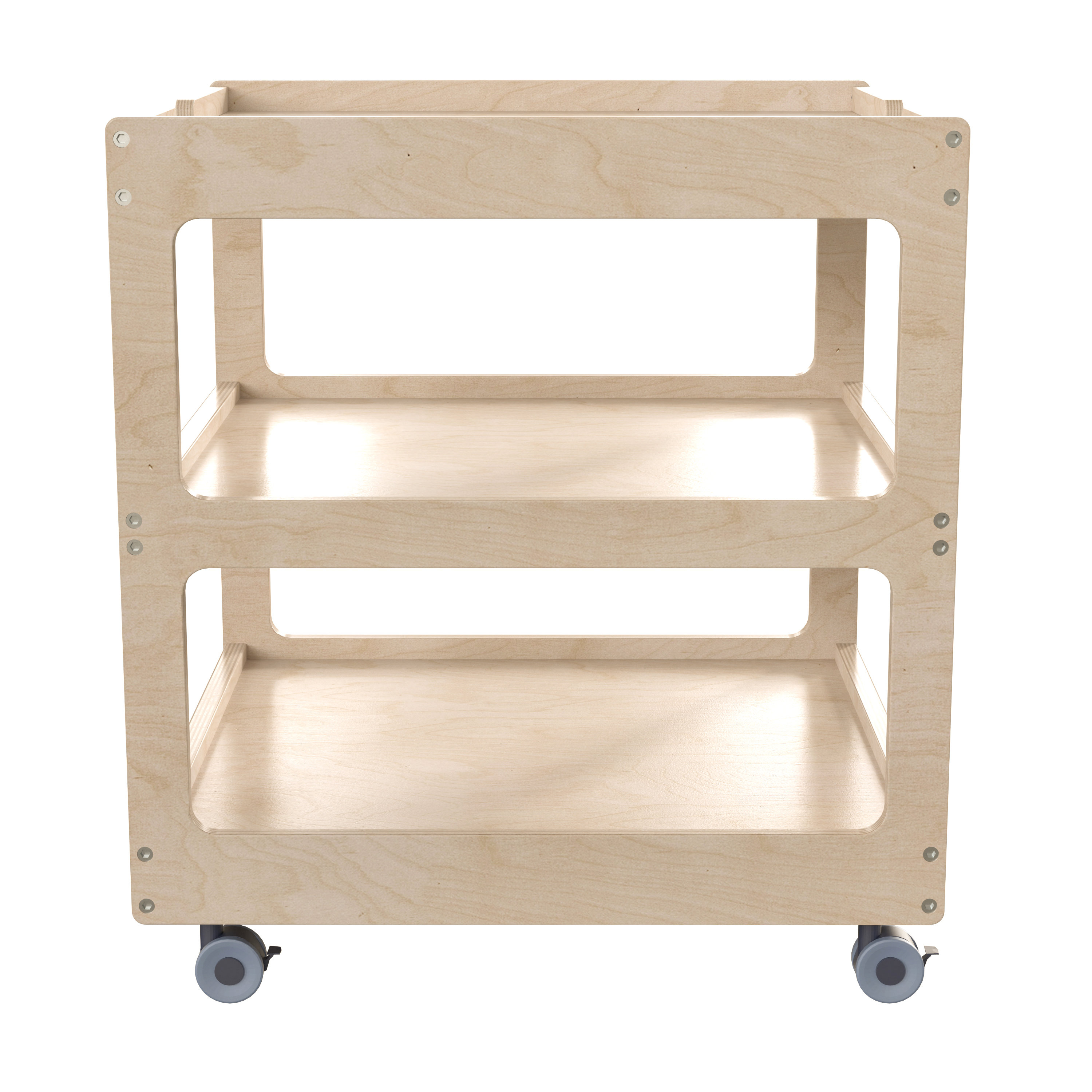 Bright Beginnings Commercial Grade Square Wooden Classroom Storage Cart ...