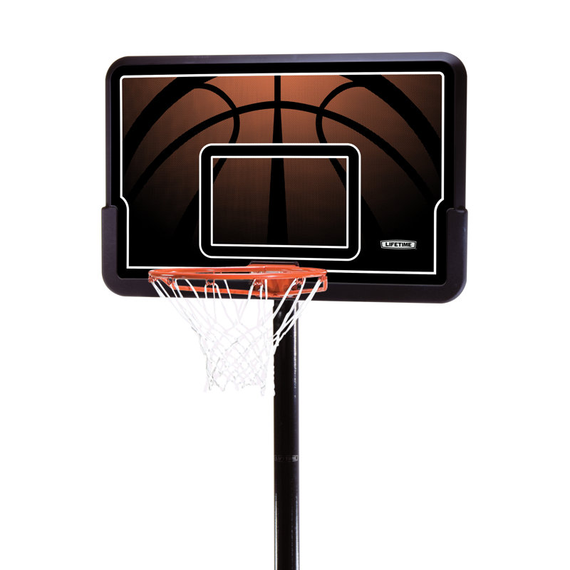 Lifetime Height Adjustable Portable Basketball Hoop (44" Impact ...