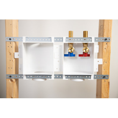 Symmons LaundryMate 1/2 in. Plastic Drain Box with Brass Valve ...