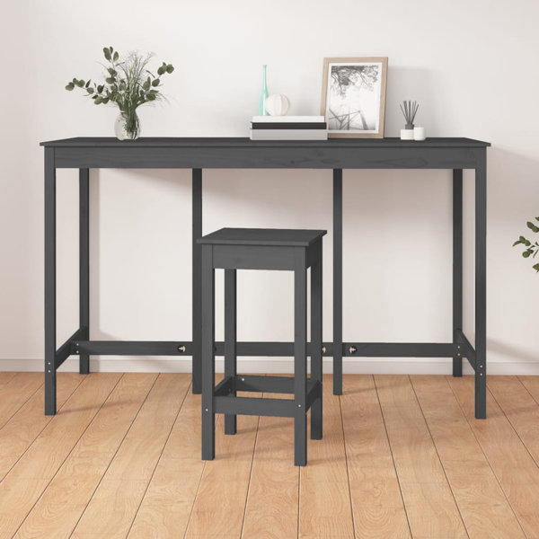 Latitude Run 180cm Pine Solid Wood Dining Table | Wayfair.co.uk